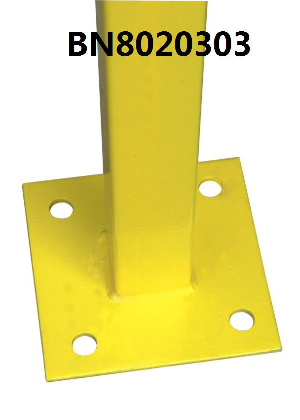 6 Feet Height Inline Heavy Duty Metal Posts With 6 X 6 Inch Mounting