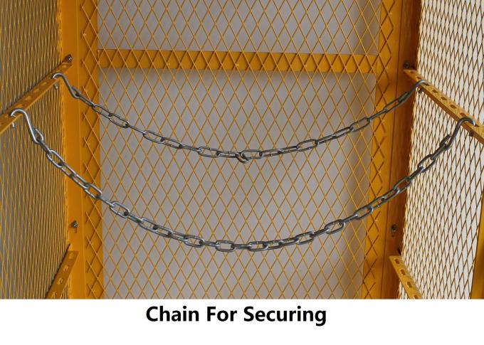 Expanded Metal Oxygen Cylinder Storage Cages , Twin Door Gas Can ...
